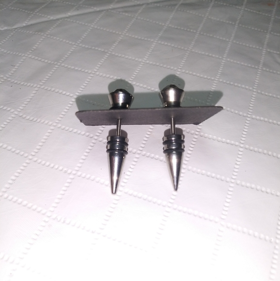 Jewelry | New Titanium Stainless Steel Spike Earrings | Poshmark